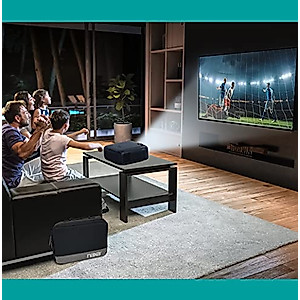 Naxa Electronics NVP-3003C 210″ Home Theater LCD Projector Combo with Remote and Case, HDMI x 2, USB 2.0, MicroSD Support, AV in, 3.5mm Headphone, Black (NVP-3003C)
