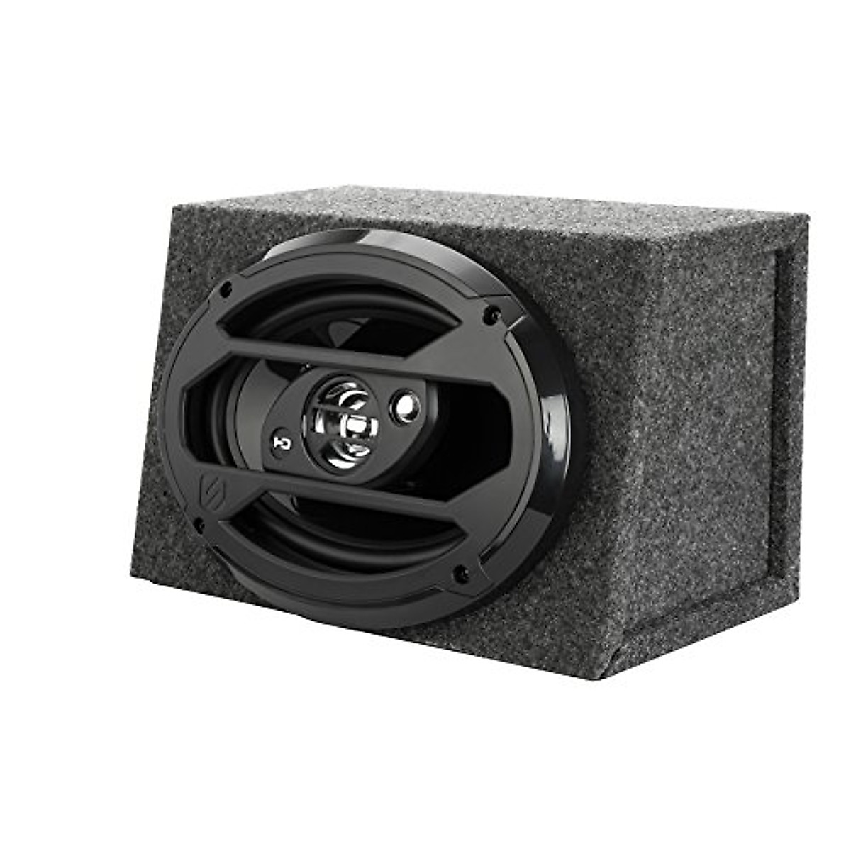 Scosche SE69KT 6x9 Single Car Speaker Enclosure with Gray Carpet