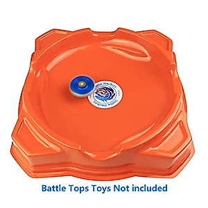 Aimoly Bey Stadium Battle Arena for Beyblade Burst Battling Tops Game (Orange)