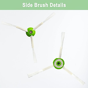 roomba i7 replacement parts for irobot Roomba i3 i3+ i4 i6 i6+ i7 i7+ i8 i8+/Plus E5 E6 E7 J7 I,E &J Series vacuum cleaners, 3 set of rubber brushes 10 filters 10 side brushes