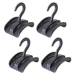 Purse Organizer Closet Bag Hanger - Acrylic Handbag Hangers - Rotating Purse Holder Closet Rod Hook Storage Organizers Rack for Purses | Backpack | Tote | Pocketbook | Crossbody ( 4 Pack)