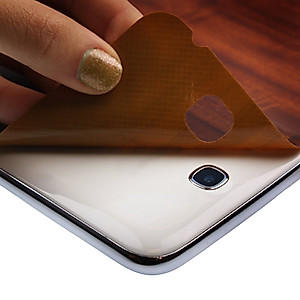 Skinomi Dark Wood Full Body Skin Compatible with Toshiba Satellite Radius (2015, 15.6 inch)(Full Coverage) TechSkin with Anti-Bubble Clear Film Screen Protector