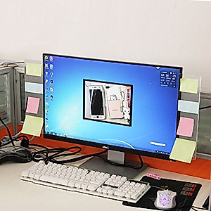 2 Pack Monitor Memo Board,Notepad Message Board,Computer Screen Sticker, Computer Monitor Side Panel,Monitor Message Board Side Panel