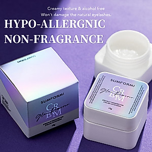 SUMFORMI Eyelash Extension Remover Cream Lash Remover 30-60s Fast and Safe Dissolve -10g Lash Glue Remover Cream Low Irritation Cream for Sensitive Skin Professional Use Only Eyelash Remover