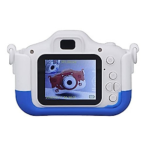 Mini Kids Digital Camera, Blue Childrens Cute Cartoon Shape Digital Camera Built in Filter Gift for Birthday Christmas