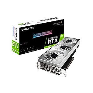 GIGABYTE GeForce RTX 3070 Vision OC 8G Graphics Card, 3X WINDFORCE Fans, 8GB 256-Bit GDDR6, GV-N3070VISION OC-8GD Video Card