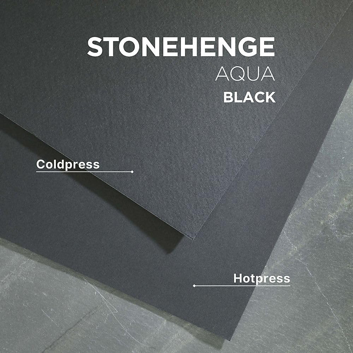 Stonehenge Aqua Black Pad, 140lb, Coldpress, 8 x 10 Inches, 15 Sheets