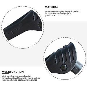 Umbrella Tent 4pcs Tent Support Joint Folding Canopy Tent Coupling Connectors Portable Tent Connector Parts Nylon Connector Tent Pole