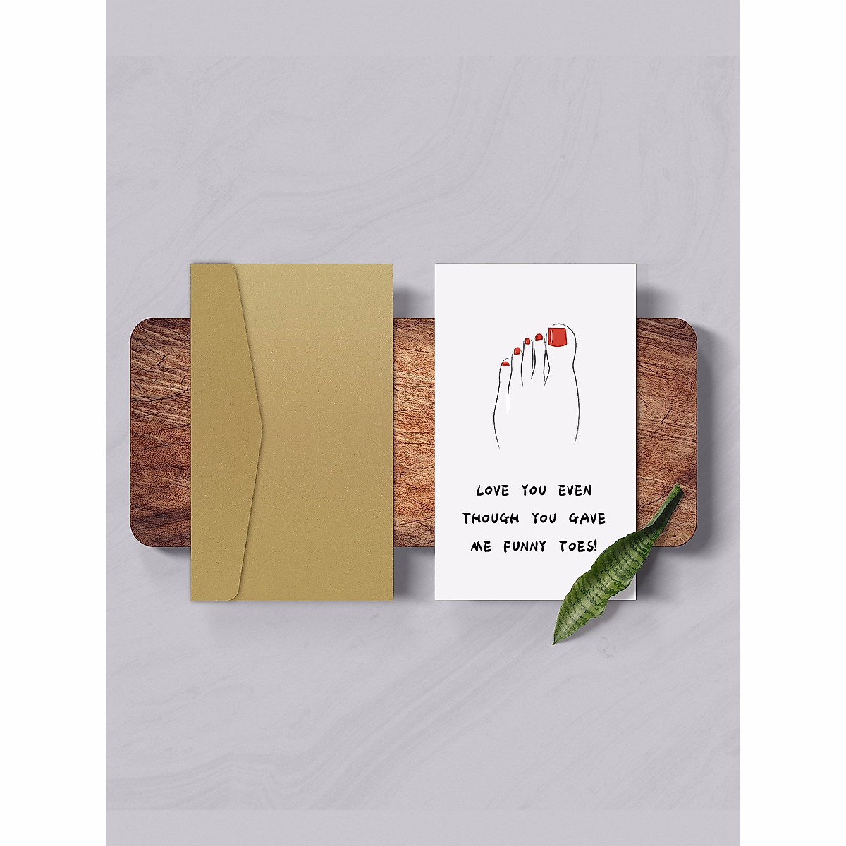 Qiyepbro Funny Birthday card for Mom Toes Mothers Day Card Birthday Gift Card for Mom Daughter Birthday Card Love You Even Though You Gave Me Funny Toes