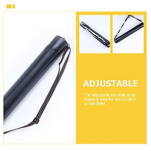 Artwork Tube Extendable Poster Tubes Telescoping Drawing Storage Tube Document Tube Art Roll Blueprint Bag Poster Draft Scroll Holder with Strap for Travel Posters Drawings Maps Drawing Tube
