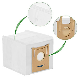 10 pack Replacement Dust Bags Compatible with Ecovacs DEEBOT OZMO T8 AIVI T8 Max, Deebot N8 Pro+ Robot Vacuum Cleaner