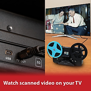 Magnasonic Super 8/8mm Film Scanner, Converts Film into Digital Video, Vibrant 2.3" Screen, Digitize and View 3", 5" and 7" Super 8/8mm Movie Reels (FS81)