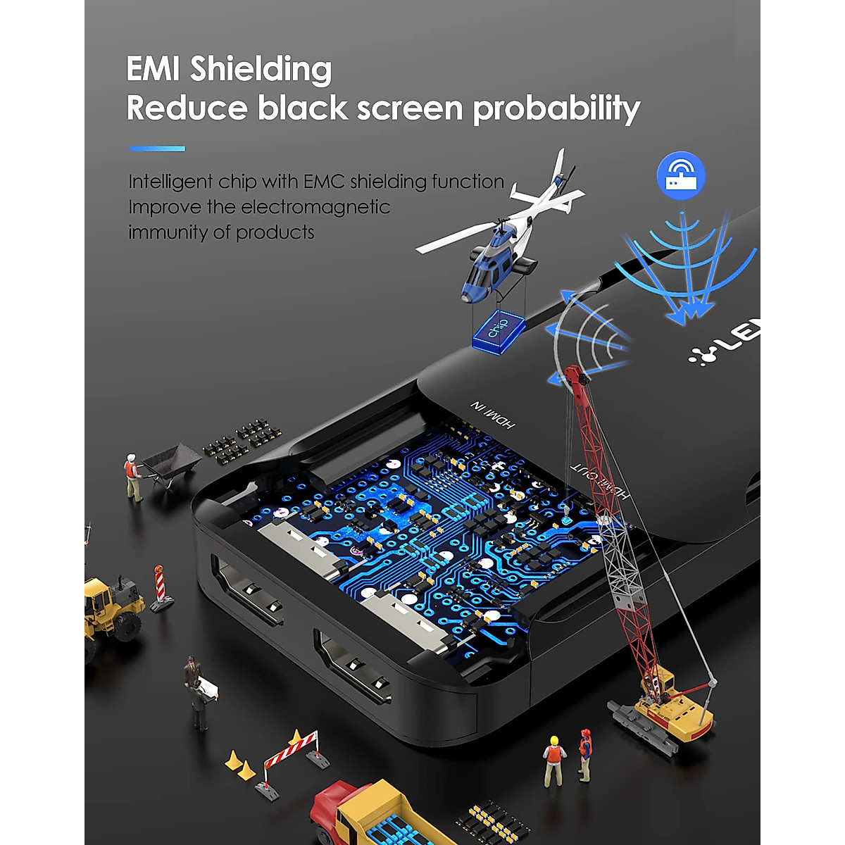 LENTION USB 3.0 HDMI Video Capture Card,1080p60 HD Video Streaming and Game Capturing, HDMI Passthrough, Work with OBS, Xbox, PS4, Switch for Live Broadcast, Gaming, and Recording(V90,Black)