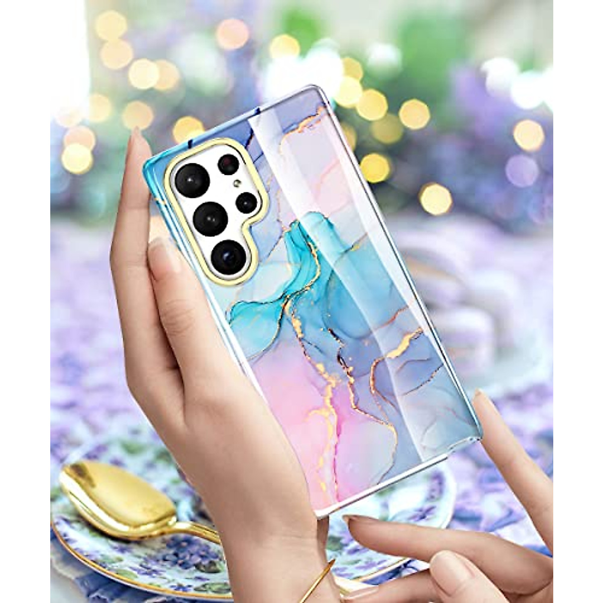 Turquiase for Samsung Galaxy S23 Ultra Case, Lightweight and Stylish Full Body Shockproof Protective Rugged TPU Case for Galaxt S23 Ultra