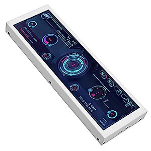 Naroote Computer CPU Monitor, PC CPU Data Monitor 7.9in IPS Auto Off Customizable for Chassis
