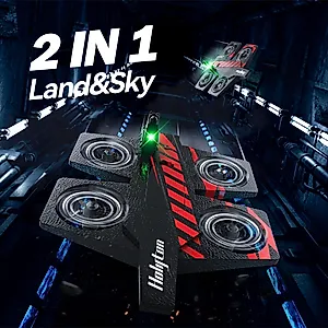 Holyton 2 in 1 Indoor RC Plane for Kids - Altitude Hold, 3D Flips, Headless Mode, 2 Batteries, Easy to Fly Airplane for Ages 8-12