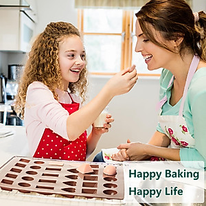 Chocolate Molds Silicone with 30 Cavities 6 Different Shapes for Making Larger Chocolate/Candy/Gummy/Cake Décor for Wedding Party & Celebration