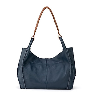 The Sak Los Feliz Medium Tote Bag in Leather, Unlined, Roomy Shoulder Purse