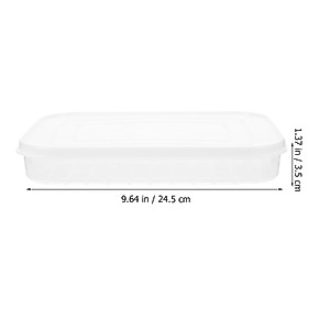 2 Pcs Transparent Food Storage Boxes with Lid for Refrigerator, Meat Container, Bacon Keeper, Stackable Cold Cuts and fruits Storage Containers for Fridge,Fridge Organizers
