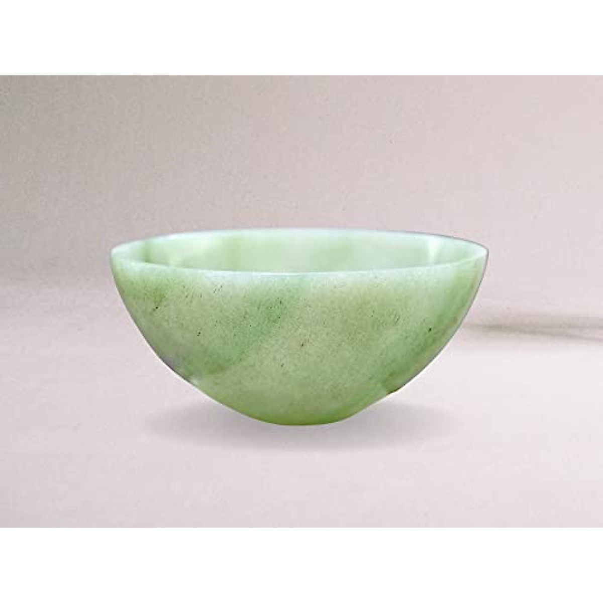 Green Aventurine Crystal Bowl - 2" Gem Stone Bowl for Altar Offering Bowl