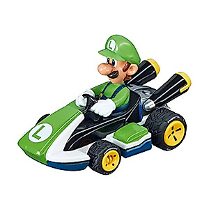 Carrera 64034 Mario Kart - Luigi 1:43 Scale Analog Slot car Vehicle for GO!!! Electric and Battery Slot car Racing Track Sets for unisex,children