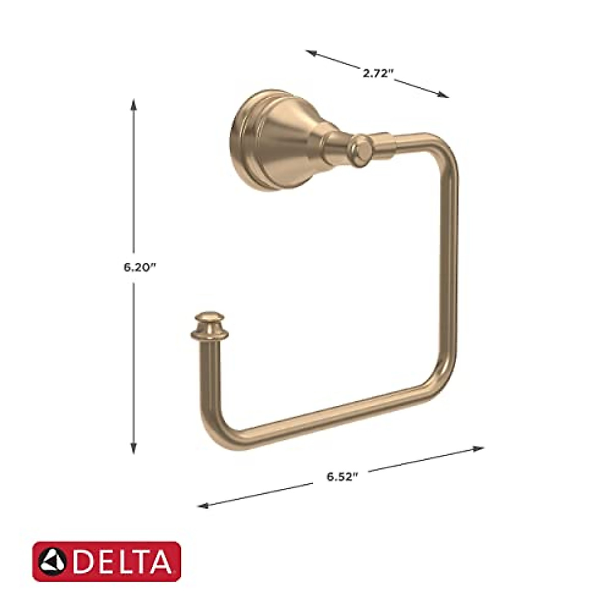 Delta MYN46-CZ Mylan -towel Ring, Champagne Bronze