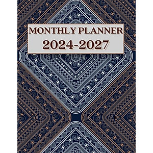2024-2027 Monthly Planner 4 years: 48 Months Planner, January 2024 to December 2027, 4-Year Calendar & Monthly Planner- 8.5x11 inches, |Theme: Professional |