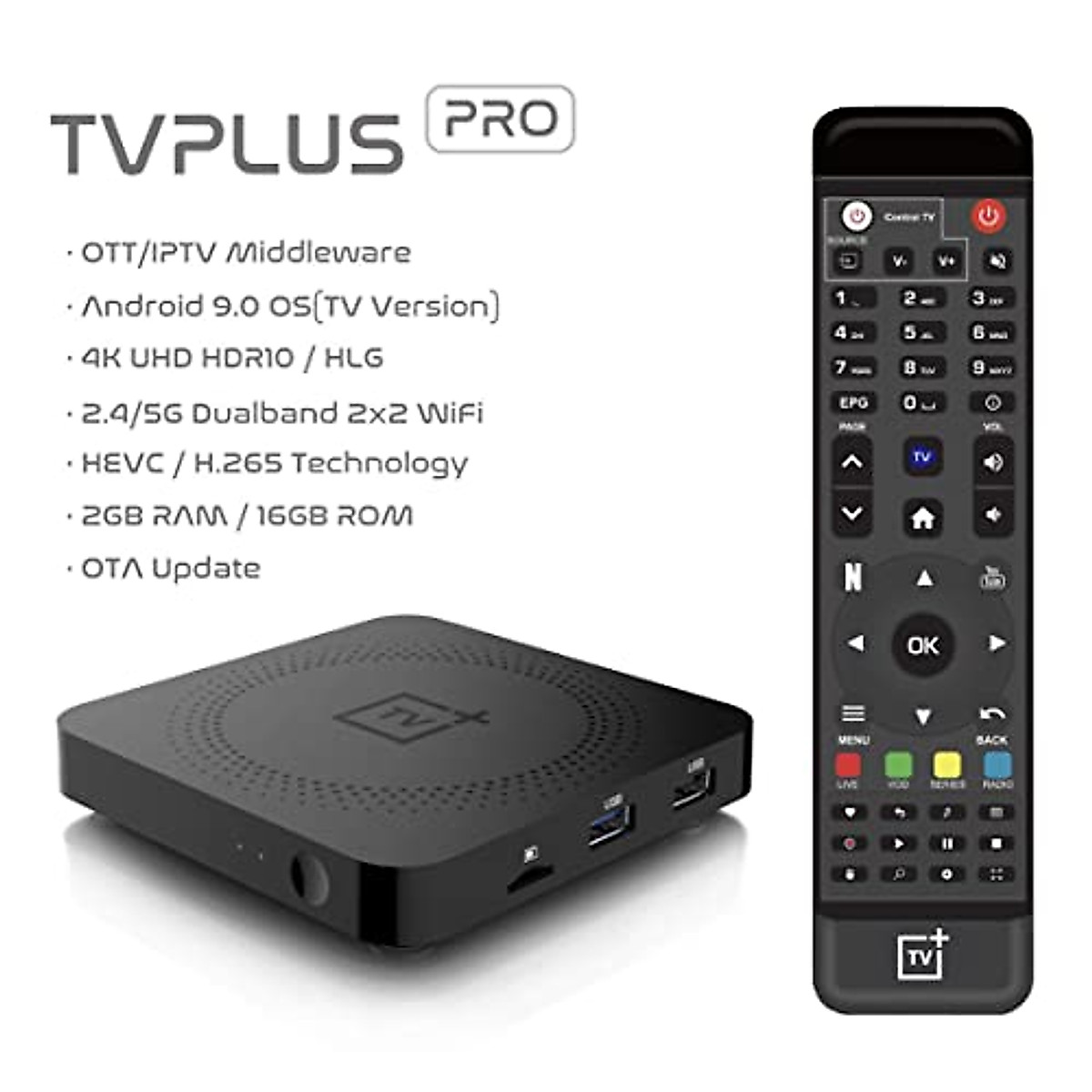 New 2022 DOORDARSHAN TVPlus Pro IPTV Box Stalker Player & M3U Player with Dual Band 5G WiFi Gigabit LAN Box - Faster Than MAG 524w3 and Formuler Boxes.