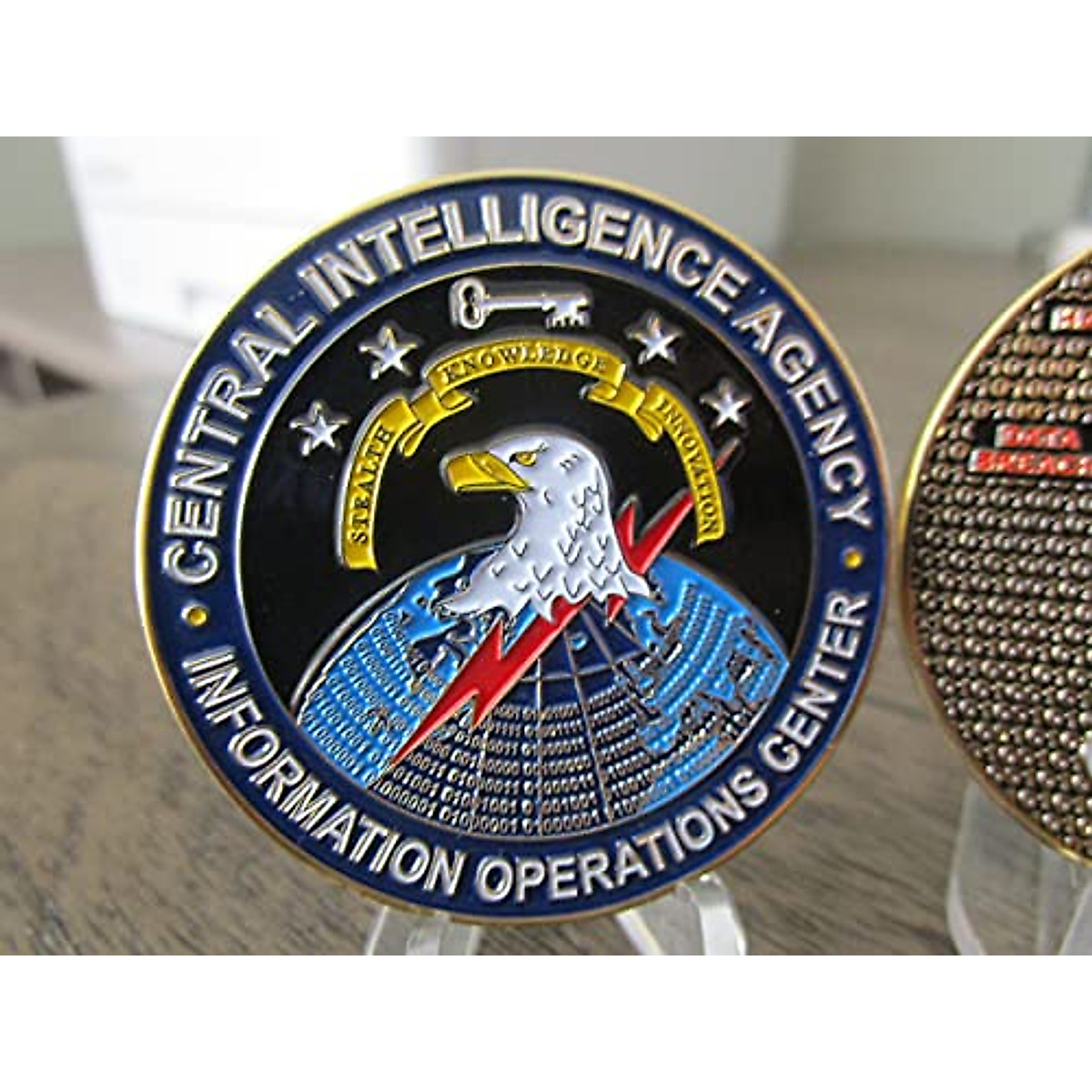 Central Intelligence Agency Information Operations Center IOC CIA Cyber Security Spy vs Spy Challenge Coin