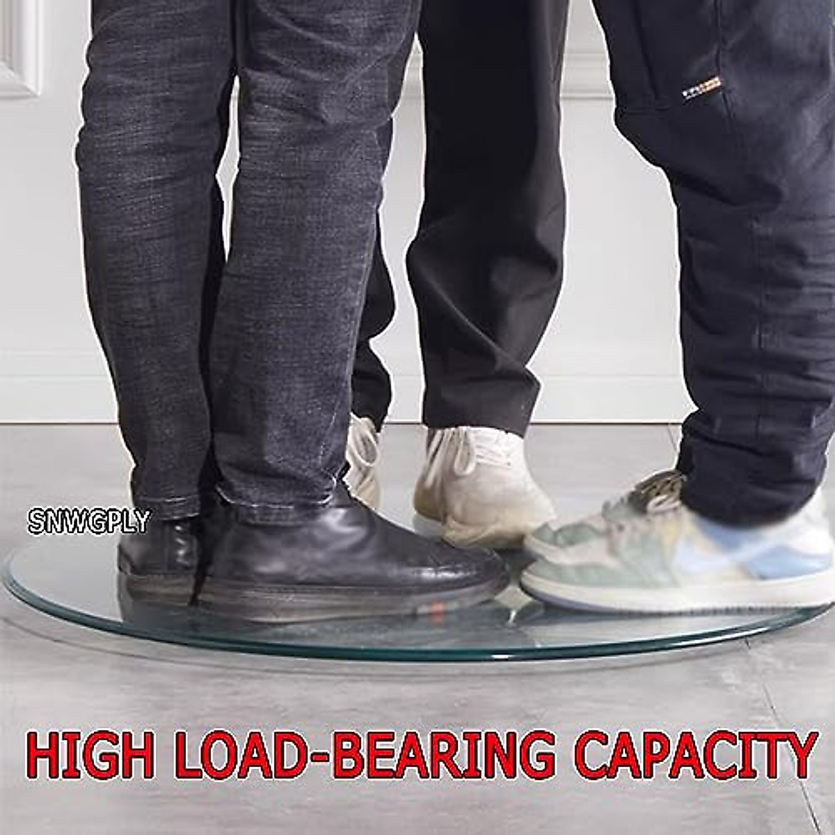 SNWGPLY Tempered Glass Round Table Top, Round Dining Table, Round Glass Table Top Replacement, High Load-Bearing, Safe and Stable, for Conference Tables, Waiting Room Tables