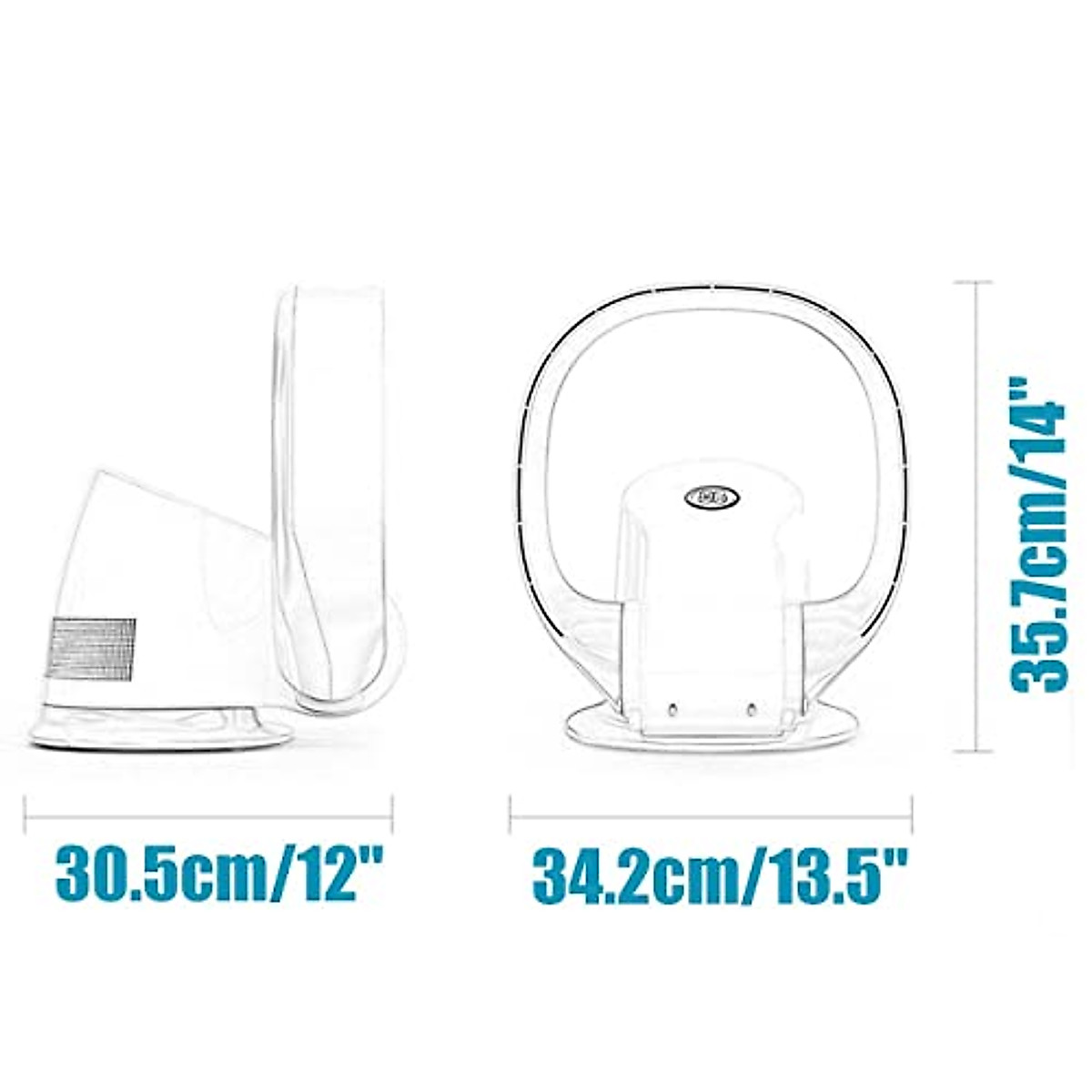 14″Bladeless Wall Fan, 26W Desktop Cooling Fan With Remote/Timer, For Home Living Room Office