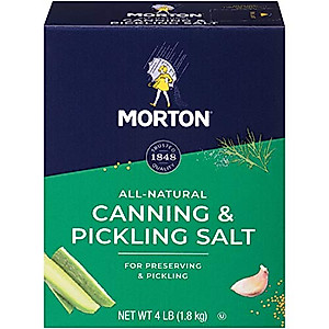 Morton Canning & Pickling Salt, 4 Pound (Pack of 4)