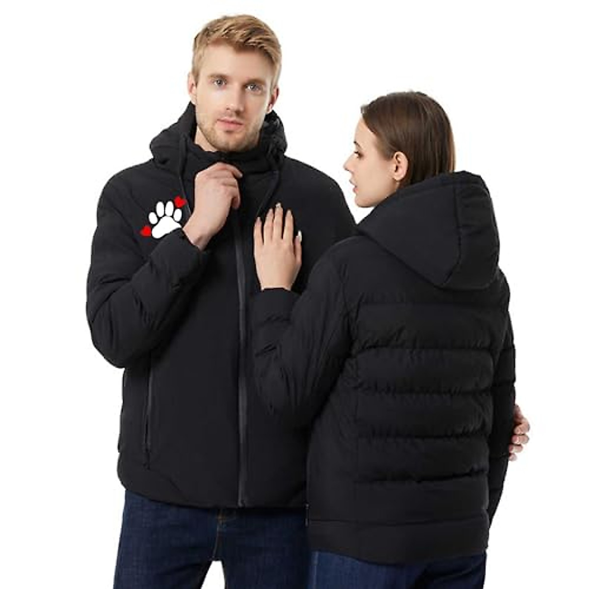 Muscularfit 2023 Heated Hoodies for Men Women 2023 Fashion 4 Heating Zones Unisex Smart Heated Jacket (Battery Pack not Included)