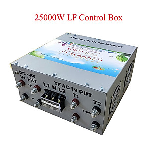 RuiCheng 100000 Watt Peak 25000 Watt Low Frequency Split Phase Pure Sine Wave Power Inverter 48 V Dc Input / 110 V,220 V Ac Output 60 Hz Frequency with 110V Charger & 3.5" LCD Display Box