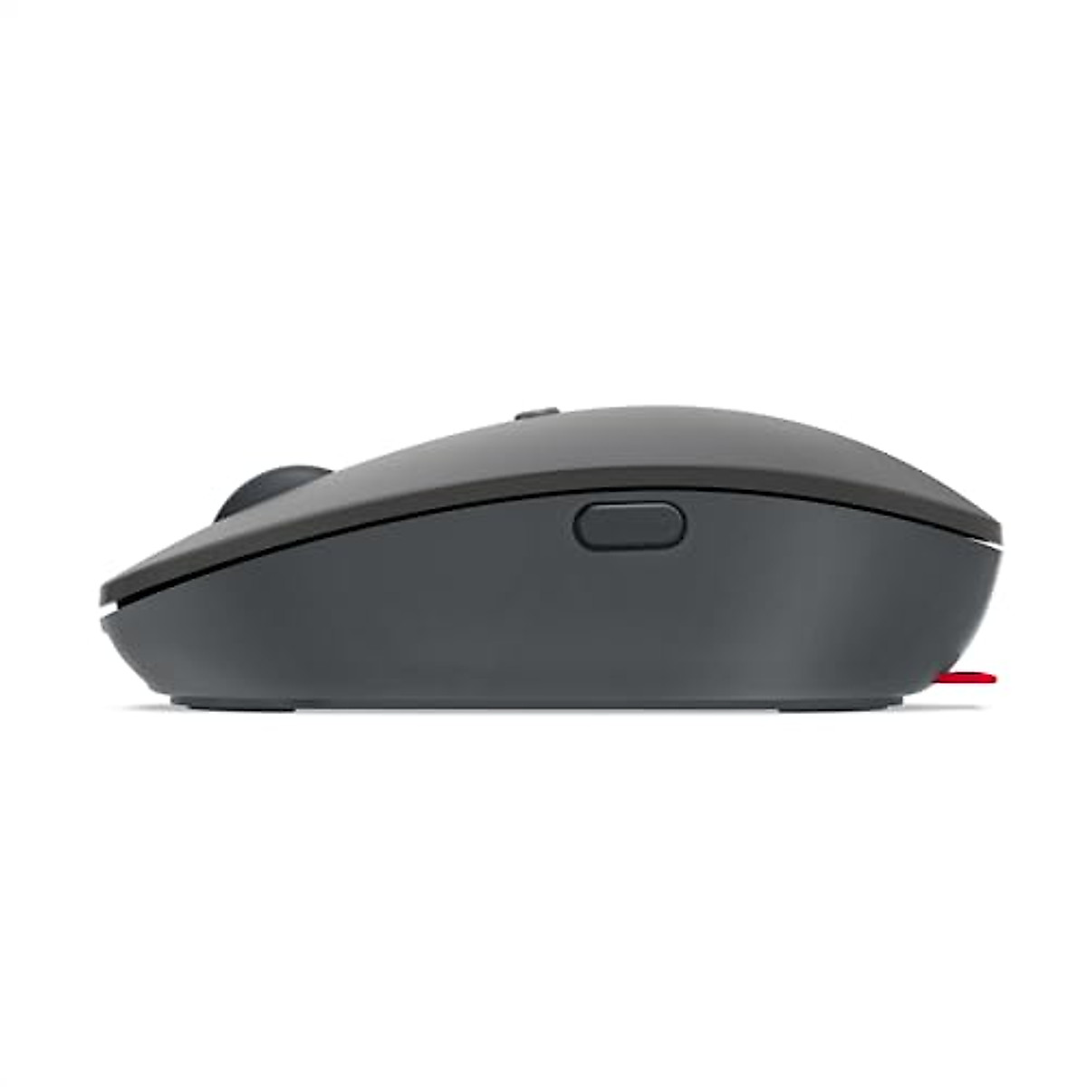 Lenovo Go Multi-Device Wireless Mouse, 2.4GHz Nano USB-C Receiver, Bluetooth, Adjustable DPI, USB-C Rechargeable Battery, Qi Wireless Charging, Ambidextrous, GY51C21211, Grey