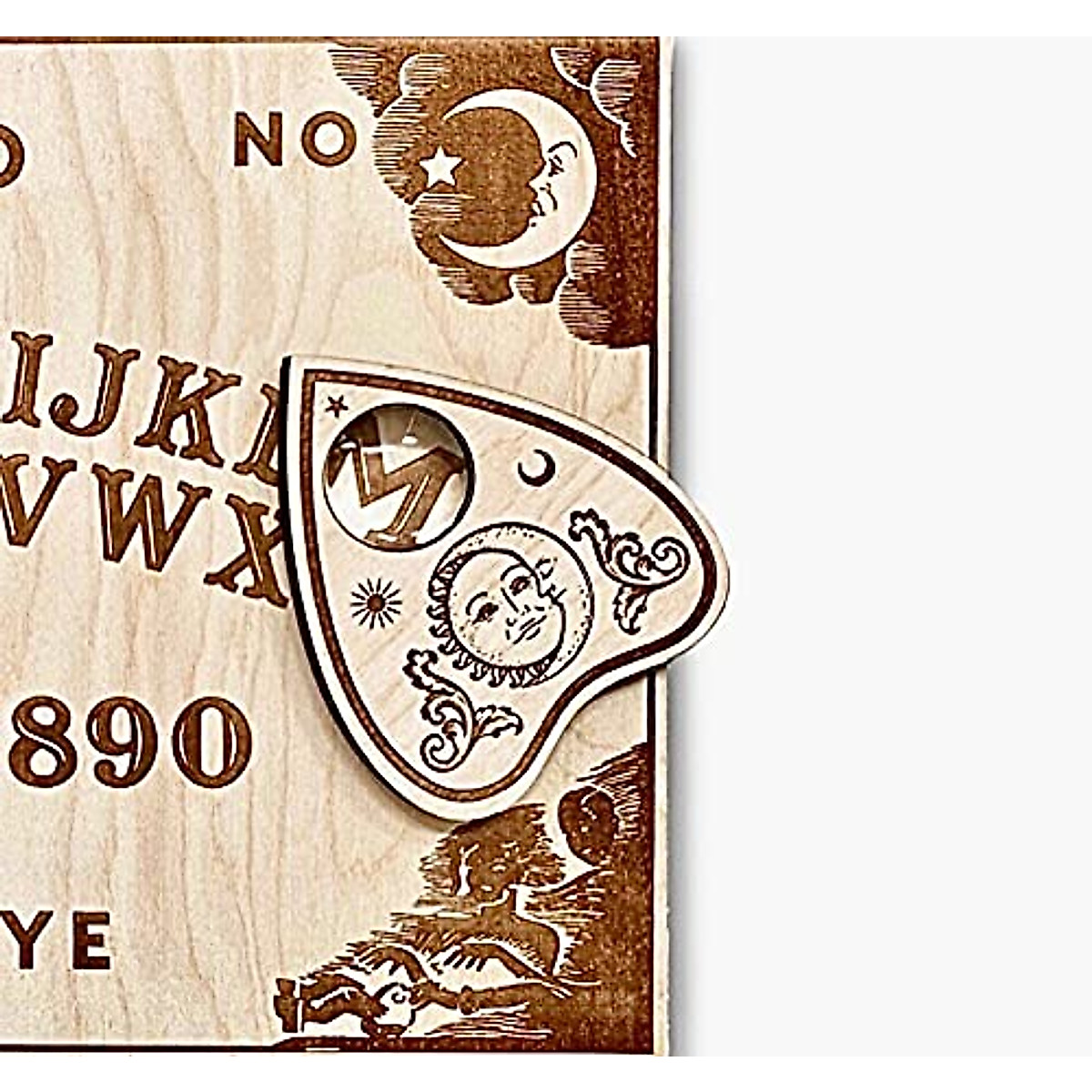 LARGE Classic Design - Wooden Spirit Board - Talking Board - Spirit board - LARGE SIZE 18 x 11.4'' HANDMADE Wooden Premium quality board and planchette