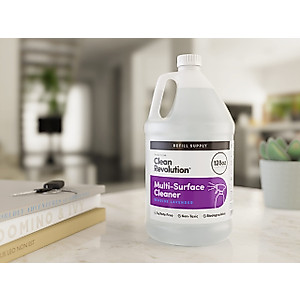 Clean Revolution Multi Surface Cleaner Refill Supply, Non-Toxic, Eco-Friendly & Plant-Based, Ready to Use, Seaside Lavender, 128 Fl Oz (1 Gallon)