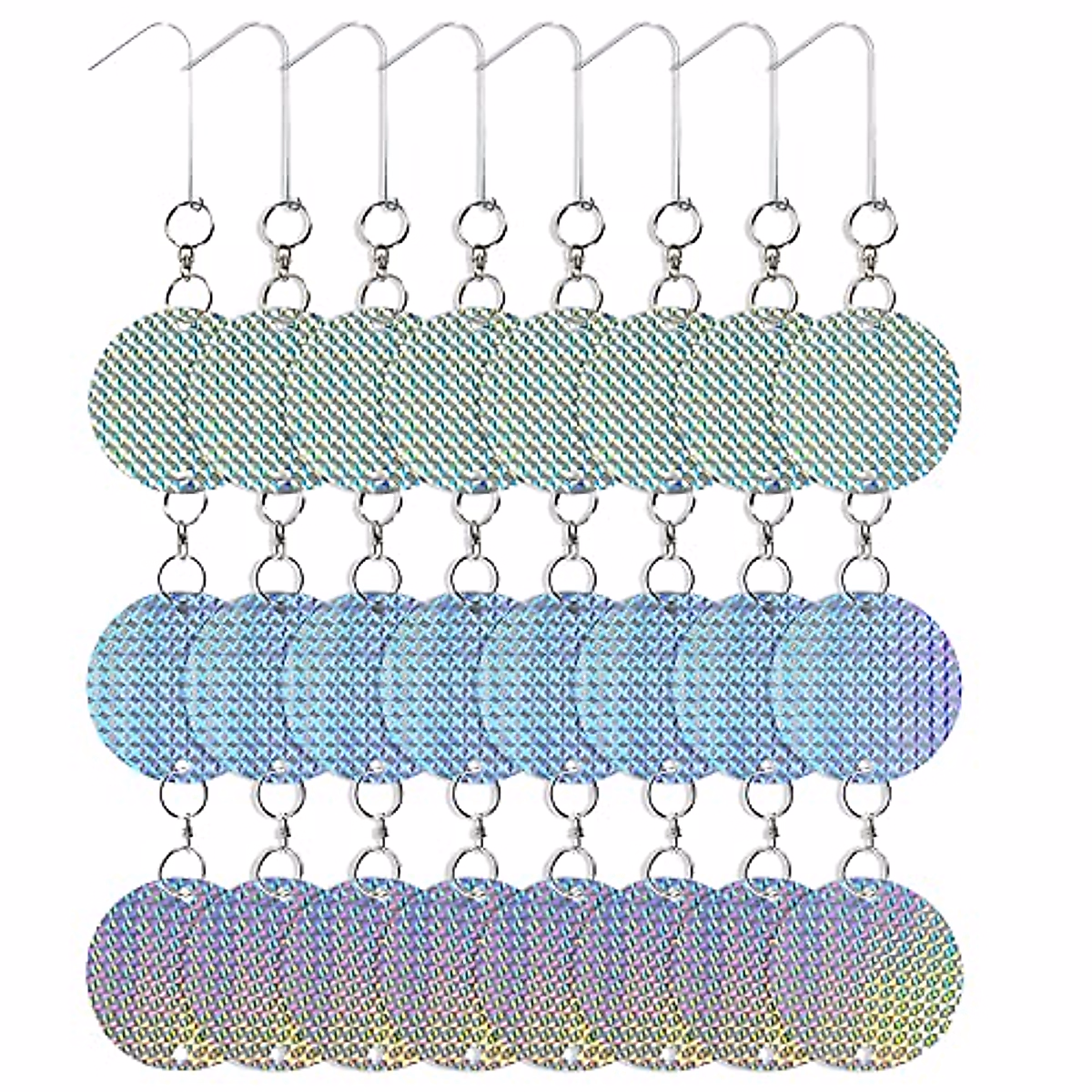 Mageloly 24 Pack Bird Reflective Disks, Woodpecker Deterrent Bird Repellent Devices Outdoor, Bird Deterrent Scare Discs