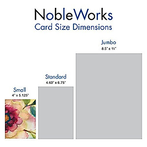 The Best Card Company - 20 Assorted Blank Plant Cards Boxed (4 x 5.12 Inch) (10 Designs, 2 Each) - Watercolor Botanicals AM3314OCB-B2x10