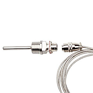 CrocSee RTD Pt100 Temperature Sensor Probe 3 Wires 2M Cable Thermocouple -58~572°F (-50-300°C) 1/2" BSP Thread