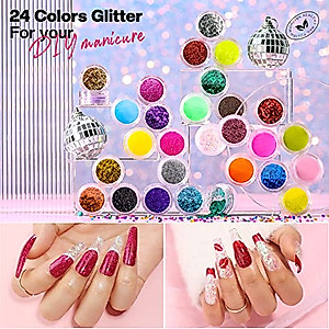 Morovan Acrylic Nail Kit for Beginners: with Everything Professional Gel Polish Kit with U V Lamp Acrylic Nail Set with Glitter Acrylic Powder Complete Starter Kit Acrylic Nail Supplies