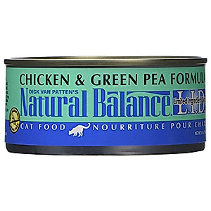 Natural Balance Lid Chicken & Green Pea Formula Canned Cat Food, 5.5 Oz