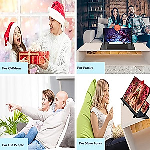 16" Screen Magnifier for Cell Phone -3D Magnifying Projector Screen Enlarger Expander for Movies, Videos, and Gaming – Foldable Phone Stand with Screen Amplifier – Compatible with All Smartphones