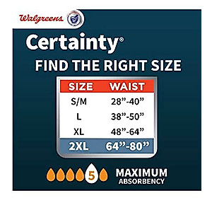 Walgreens Certainly Comfort Lux Adult ncontinence Underwear for Men, Maximum Absorbency Grey 22.0ea