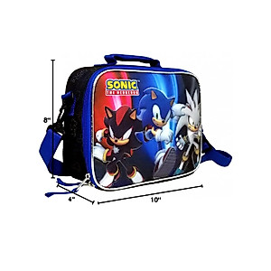Sonic The Hedgehog Insulated Lunch Bag with Adjustable Shoulder Straps