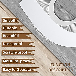 GSCIT Club White Edge Banding, 5/8 inch x 25ft Melamine Edge Banding with Hot Melt Adhesive Pre-glued Cabinet Edge Banding Flexible White Veneer Edging for Plywood Furniture Table