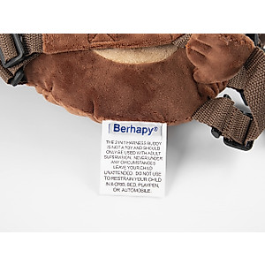 Berhapy 2 in 1 New Monkey Toddler Safety Harness Backpack Children's Walking Leash Strap（Brown）