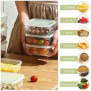 Lainballow 4 Pcs Cheese Container For Refrigerator, Plastic Cheese Slice Holder with Lids, Sliced Cheese Keeper For Fridge, Airtight Cheese Box for Refrigerator Food