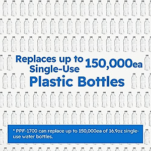 Pureal Hybrid Home 17inch Replacement Filter, 20K Gallons, Mineral Sediment Carbon Block KDF Polyphosphate, NSF/ANSI 42&372, Under Sink Water Filter for Scale & Lead & Chlorine