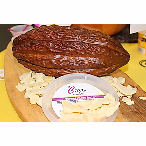 3CayG Pure and Natural Cocoa Butter from Ghana (5LBS)